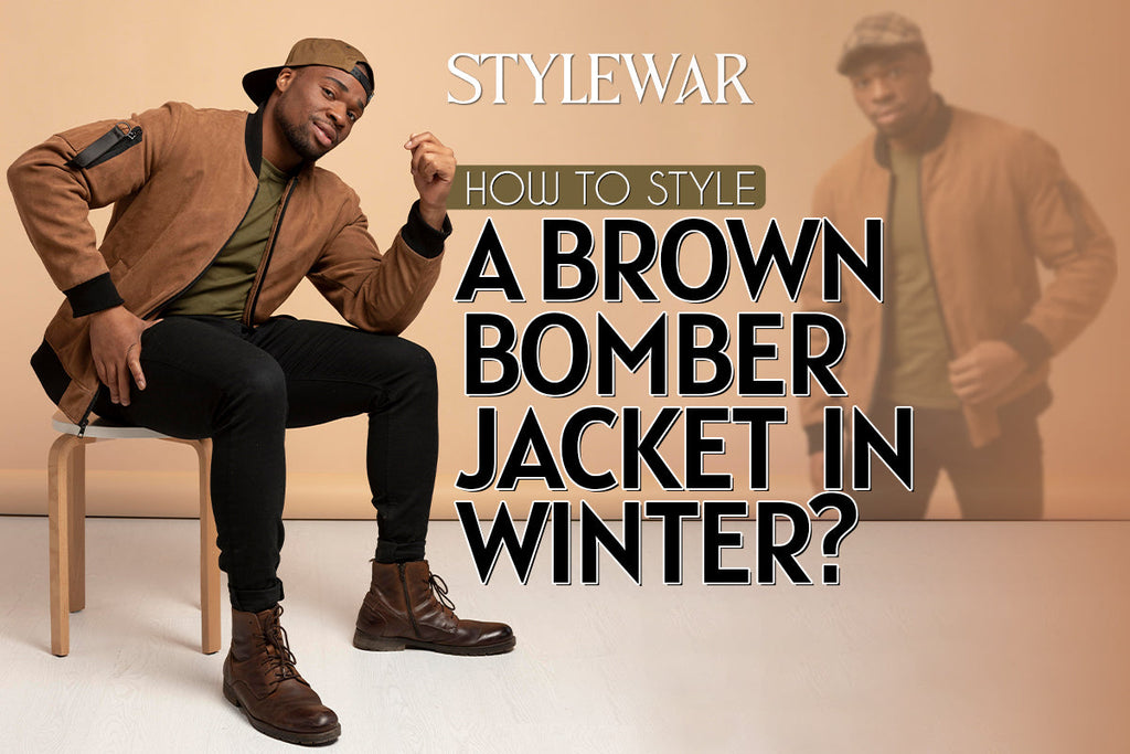 How To Style A Brown Bomber Jacket In Winter? – Stylewar
